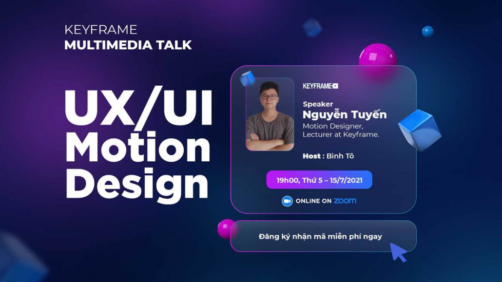 Keyframe Multimedia Talk Online “UX/UI Motion Design”